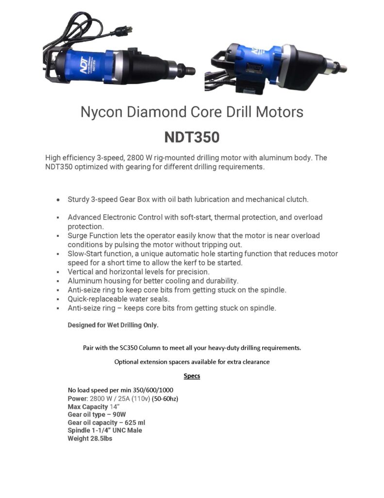NDT 350 Core Drill - NDT
